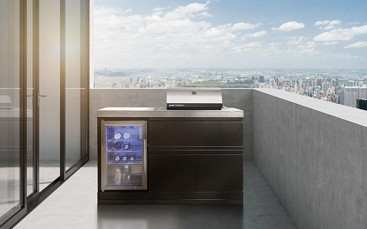 Mini kitchen with 2 Burner Gas BBQ | Hotspot Installations